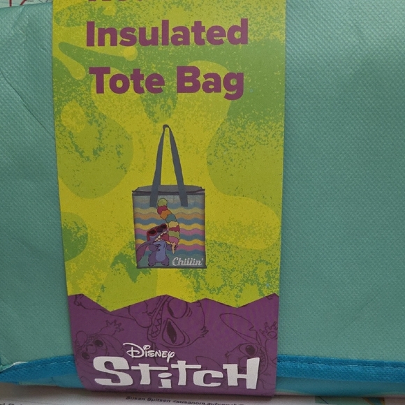 Disney | Bags | Disney Stitch Reusable Insulated Tote | Poshmark